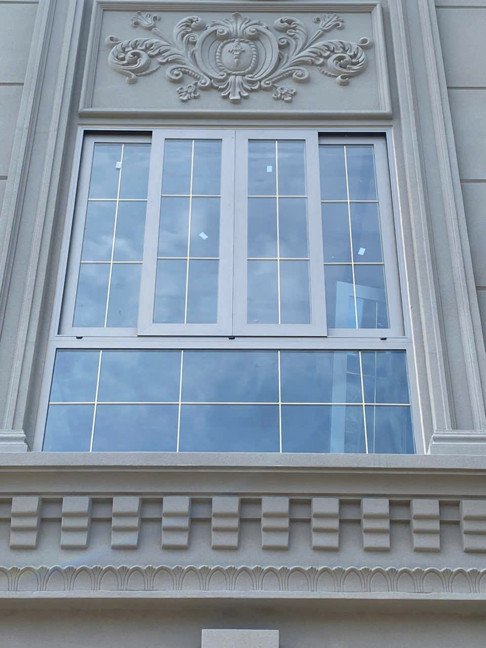 Cửa sổ lùa 4 cánh nhôm Maxpro kính nan đồng | PHATDATDOORS